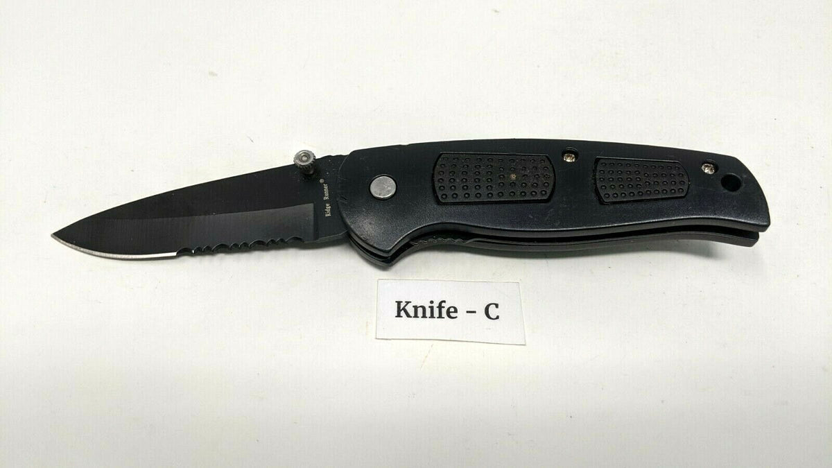 Ridge Runner Model RR612 Folding Pocket Knife Liner Lock Combo Edge Bl ...