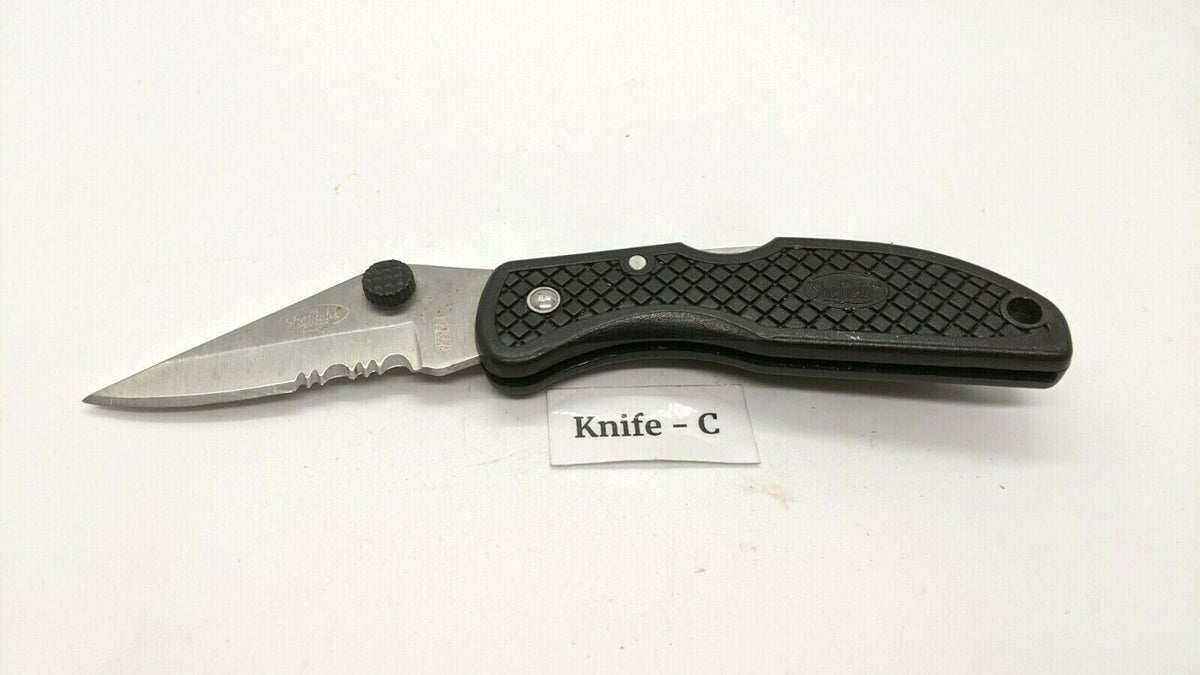Sheffield Single Blade Folding Pocket Knife Lockback Combo Edge Nylon ...