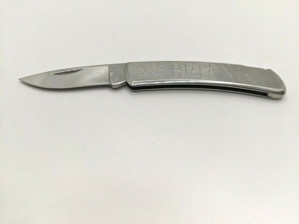 Buck 526 USA Executive Stainless Steel Folding Pocket Knife Plain Edge ...