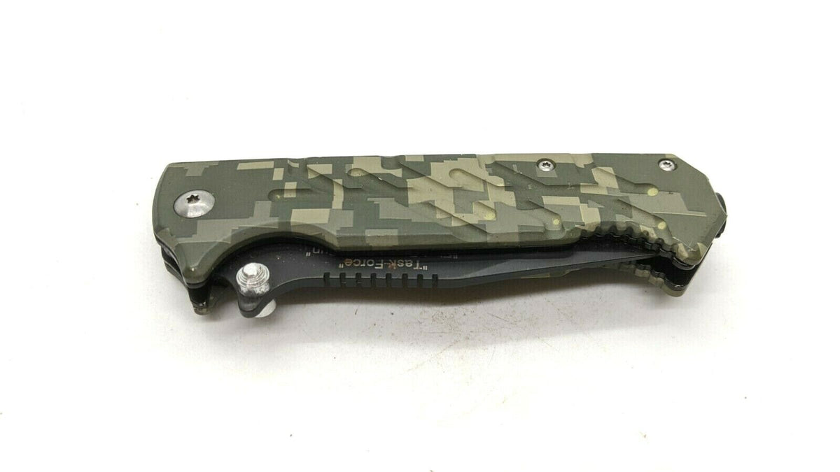 Task Force 8.25" Spring Assisted Tactical Military Folding Pocket Knif ...