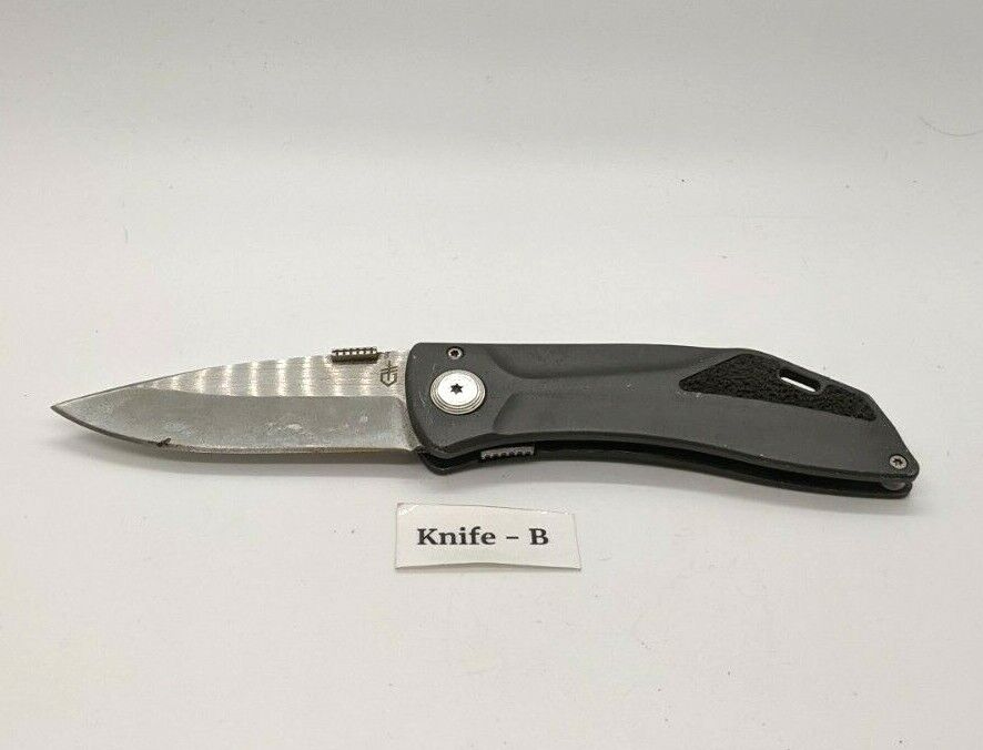 Gerber 8970713A Traverse Folding Pocket Knife Grey/Black Handle Plain ...
