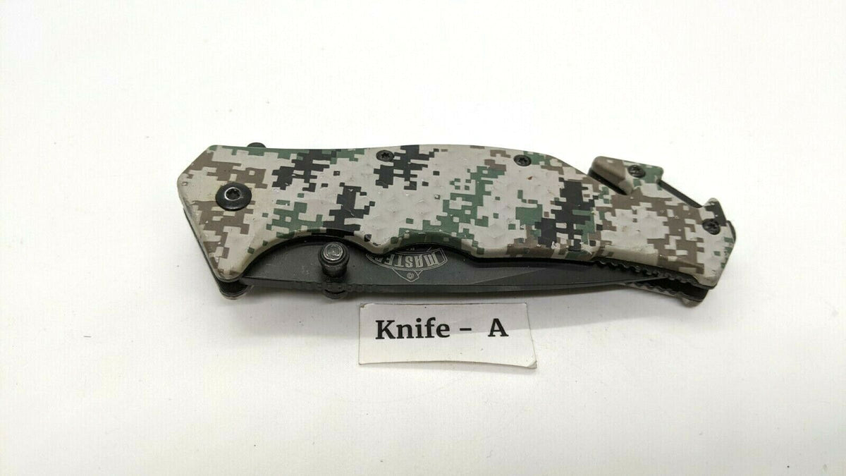 Master USA Ballistic Model MU-A001 Folding Pocket Knife Liner Spring A ...