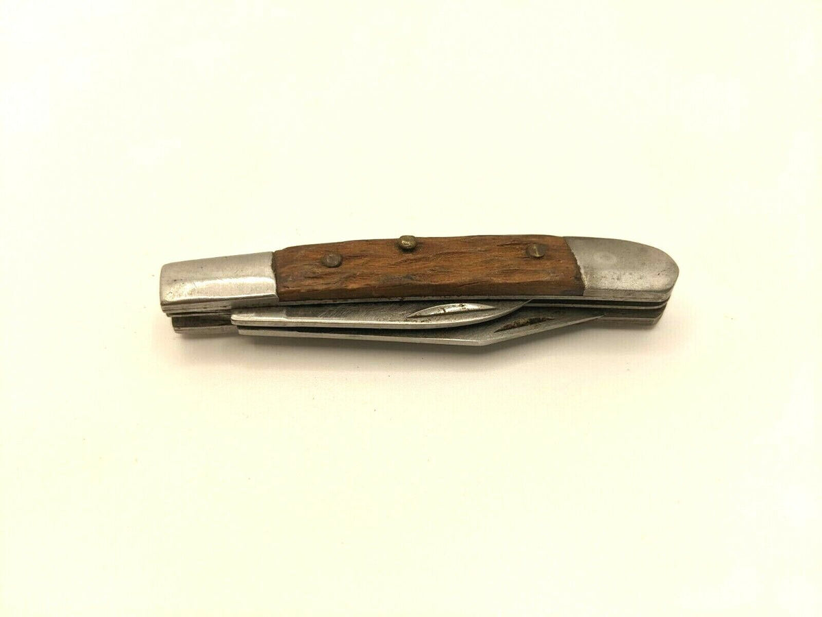 Ridge Runner 2 Blade Folding Pocket Knife Plain Edge Faux Jigged Bone ...