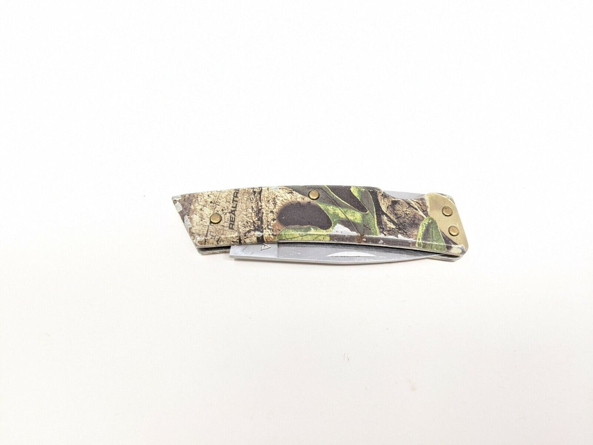 Utica Team Realtree Lockback Folding Pocket Knife Stainless Steel Blad ...