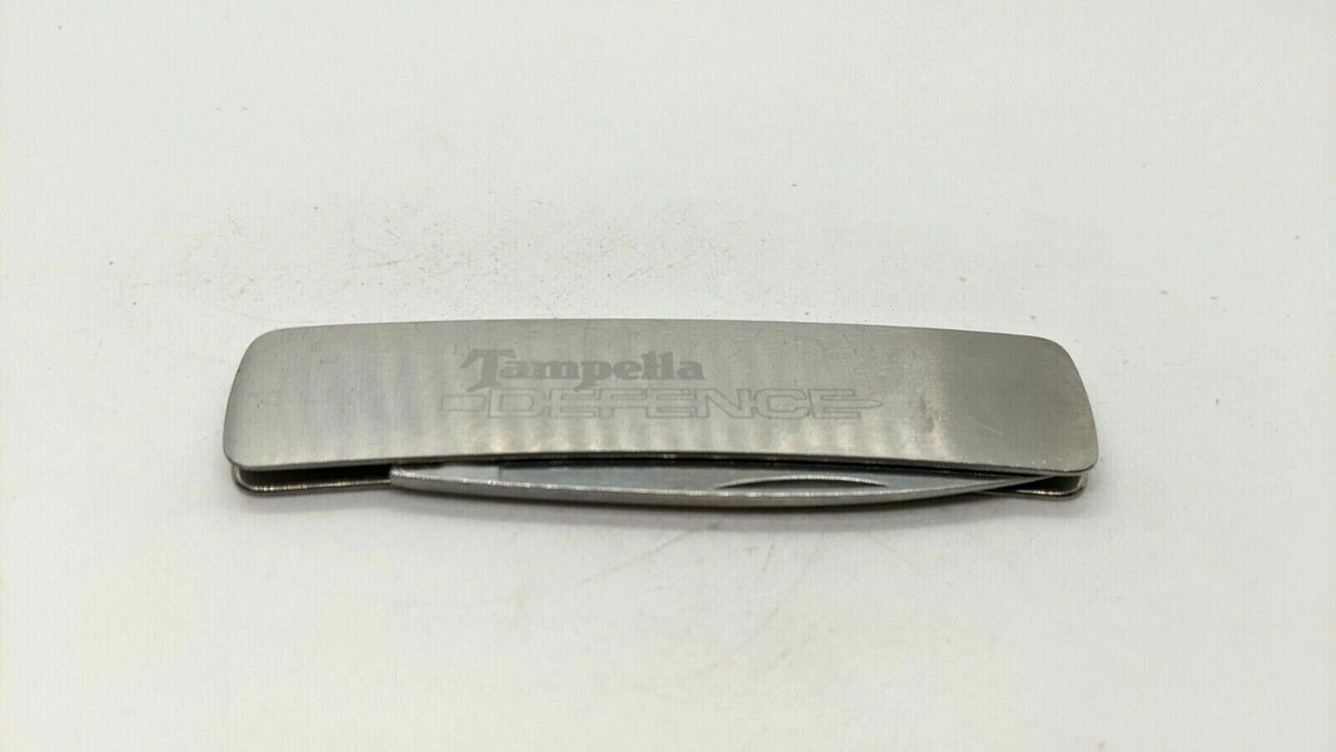 Vtg EKA Sweden Tampecca Defence Folding Pocket Knife Stainless Steel P ...